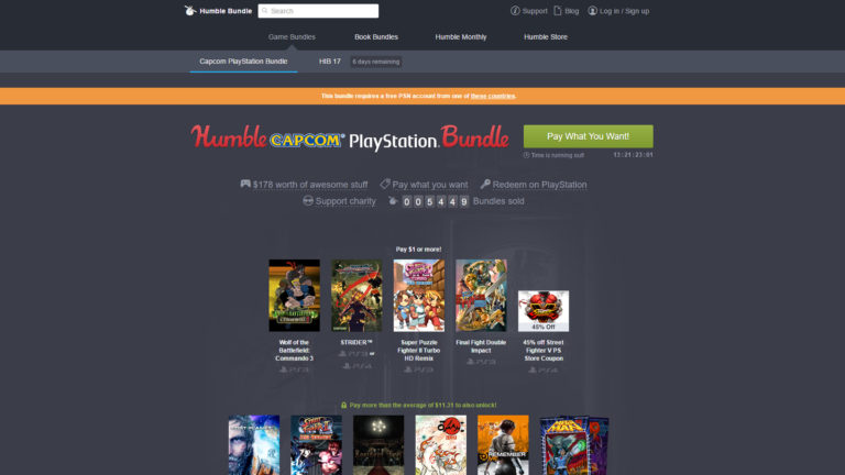 Capcom Humble Bundle includes excellent titles for PlayStation - Gearburn