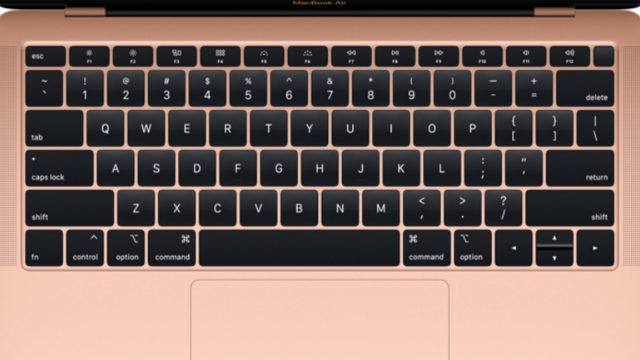 Apple to implement scissor switch keyboard design in 2019 MacBook Air